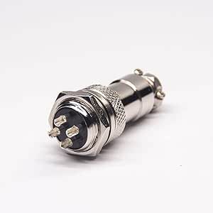 Amazon.com: GX16 Connector 4 Pin Socket and Plug Straight Wire Aviation ...