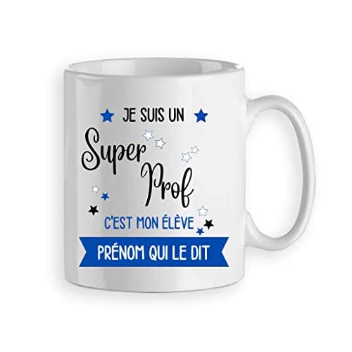 mug tasse cadeau super professeur, prof, enseignant, personnalisée ...
