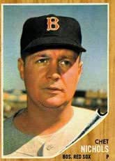 1962 Topps Regular (Baseball) Card# 403 Chet Nichols of the Boston Red ...