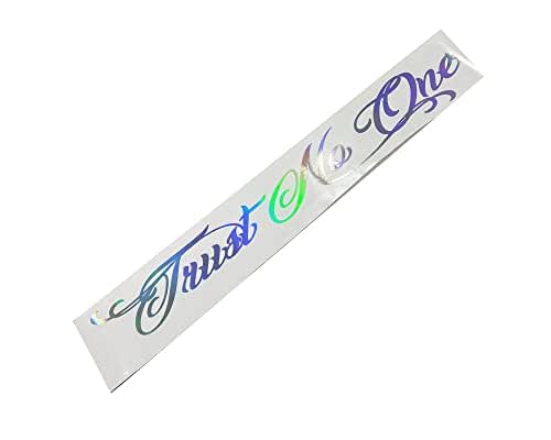 Amazon.com: Trust No One Windshield Banner Decal Sticker Holographic ...