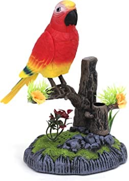 Buy LTw Singing Chirping Bird Statues Moving Beak Tail Sound Activated ...
