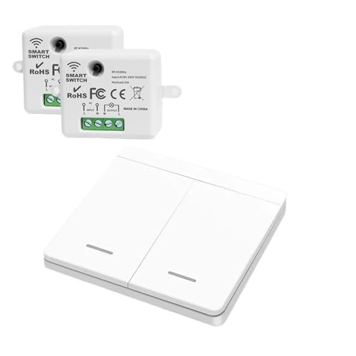 Buy AVIMYA Wireless 433MHz Light Switch Receiver RF433 86type Push ...