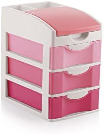 Black Olive Mini Desk Organizer Drawer - 3 Layer Multipurpose Plastic ...