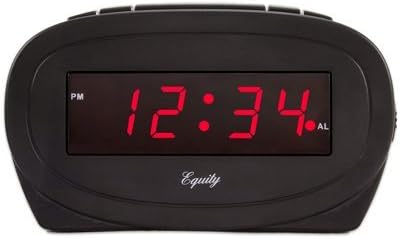 Amazon.com: Equity 30228 Black LED Alarm Clock : Home & Kitchen