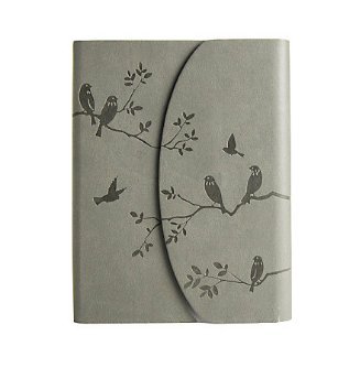 Eccolo World Traveler Gray Bird Personal Diary Journal, Faux Leather, 5 ...