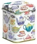Tea Caddy - Small Square 100gm - TEAPOTS DESIGN - 9.5cm : Amazon.co.uk ...