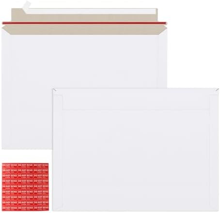 zmybcpack 50 Pack 10x13.5 inch Self Seal Rigid Mailer Photo Document ...