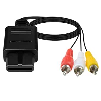 Amazon.com: N64 AV Cable SNES AV Cable Gamecube 3RCA Composite Video ...
