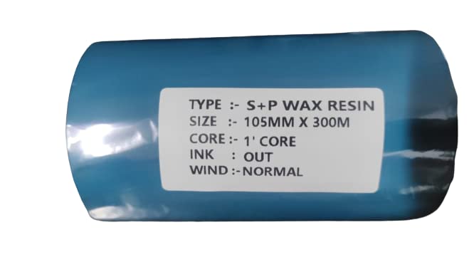 105 mm X 300 mm Super Premium Wax Resin Thermal Transfer Barcode Labels ...