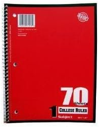 Amazon.com : Norcom 1 Subject College Ruled Notebook : Officeproducts ...