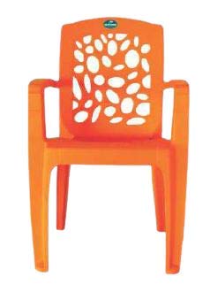 Nature Orange Plastic Chair : Amazon.in: Home & Kitchen