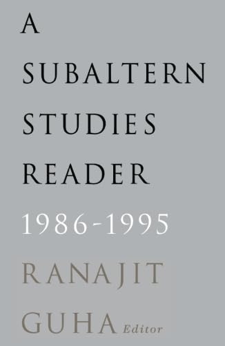 Subaltern Studies Reader, 1986-1995: Guha, Ranajit: 9780816627592: Amazon.com: Books