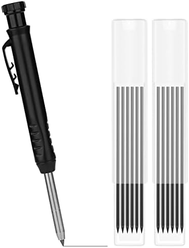 Construction Pencils with Sharpener, Mechanical Carpenter Pencil, Solid ...