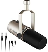 Amazon.com: PROAR XLR Podcast Microphone Professional Cardioid Studio ...