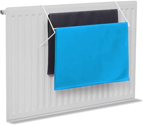 Tara Pack of 3 Radiator Airers Durable 2 Bar Radiator Clothes Airer ...