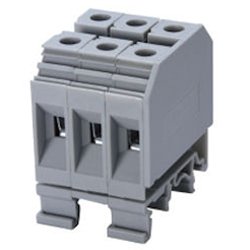 Amazon.com: Distribution Block, 20-6 AWG Output, 4 Outputs, DIN Rail ...