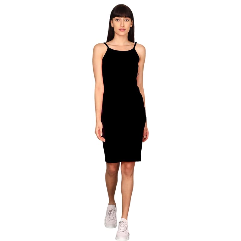 Buy Girl's Cotton Lycra Square Neck Sleeveless Streachable Party Dress ...