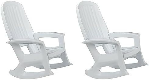 Amazon.com : Semco Plastics Rockaway Heavy Duty Resin Rocking Chair ...