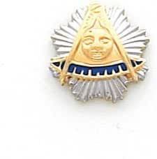 Amazon.com: Masonic Past Master Tie Tac - 10k Yellow Gold: Tie Pins ...