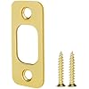 Siwil Deadbolt Strike Plate, Solid Brass Door Backplate 1" X 2 1/4 ...