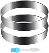 Amazon.com: Stainless Steel Omelet Ring - 2pcs 8' Nonstick Cooking ...