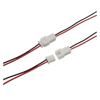 JST XH 2.54mm Pitch 2 Pin Male Female Jack Wire Cable Connector XH2.54 Plug Socket Terminal ...