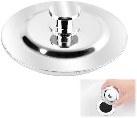 Leogony Universal Bath Plug UK, Silicone Stainless Steel Bathroom Sinks ...
