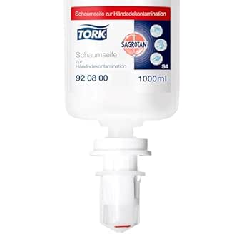 Sagrotan Tork 920800 Foam Soap for Hand Decontamination S4, Fragrance ...
