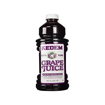 Kedem 100% Pure Kosher Grape Juice - Refreshing, Healthy, Half Gallon ...