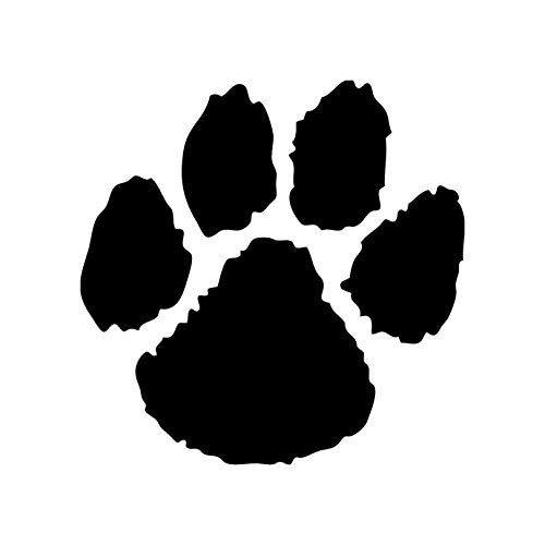 Amazon.com: 20 Wildcat Paw Print Decals - 2" tall x 2" wide each ...