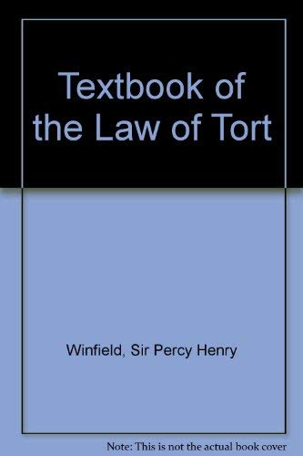 Winfield and Jolowicz on tort: Percy Henry Winfield: 9780421158009 ...