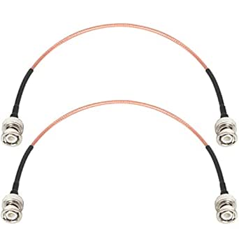 Amazon.com: XRDS -RF BNC Cables 1FT 2PCS, 50 Ohm BNC Male Cable RG316 Antenna Cable for Antenna ...