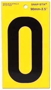 Amazon.com : Styrox Self Adhesive Office Door Number Signs - 0 - 90 x ...