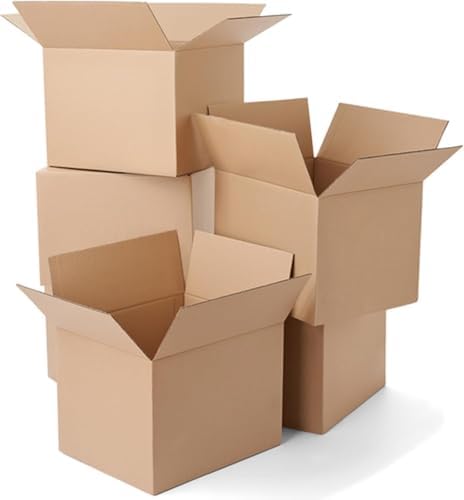 Pack of 25 Small Single Wall 9x6x6" Shipping Mailing Postal Gift Cuboid ...