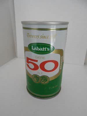 Amazon.com: Labatts 50 brand Beer rare vintage empty beer can 1960s ...