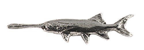 Amazon.com: Paddlefish Pin, Pewter, 2 Inches, 100% Handmade in the USA ...