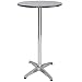 Amazon.com: HOMCOM 24 Inch Round Bar Table 43" H Adjustable Stainless ...