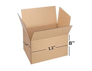JIA INDUSTRIES 3 Ply Brown Corrugated Box Packing box Size: 12x10x4 ...