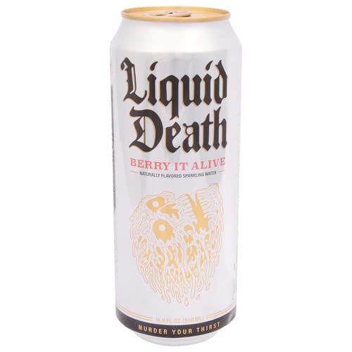 Amazon.com: Liquid Death Sparkling Water, Berry it Alive, 16.9 FZ ...
