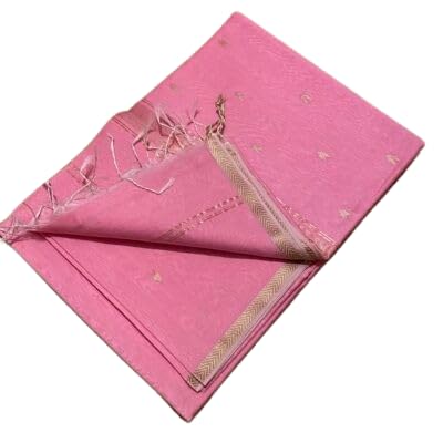 Buy NIMRA CRAFT Women's Bhagalpuri Kota Art Silk Cotton Gold Zari Small ...