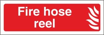 Fire hose reel,.Safety sign sticker, PVC Waterproof sticker : Amazon.in ...