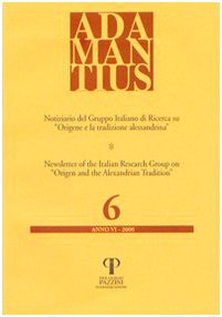 Amazon.com: Adamantius. Notiziario del Gruppo italiano di ricerca su ...