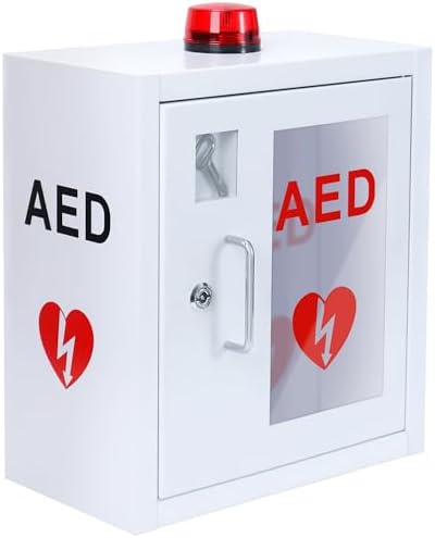 Amazon.com: likom AED Cabinet, First Aid Defibrillator Wall Mounted ...