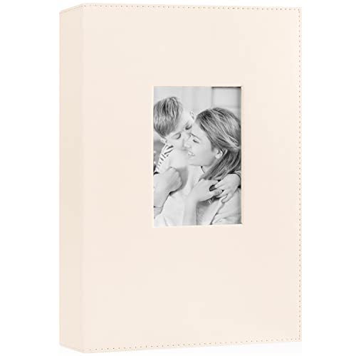 Benjia Photo Album 300 Pockets 6×4 Photos, Extra Large Size Leather ...