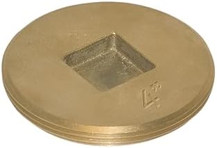 Amazon.com: EZ-FLO 3 x 4 Inch PVC Cleanout with Brass Plug for Tubular ...