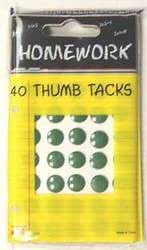 Thumb Tacks - Green - 40 count: Amazon.co.uk: Electronics & Photo