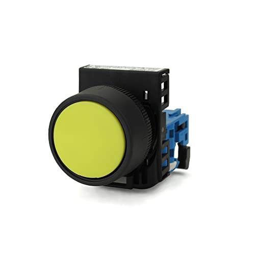 Amazon.co.jp: 富士電機 AR22F5R-10Y 丸フレーム平形押しボタンスイッチ モメンタリ(1a) (黄) NN : 産業 ...