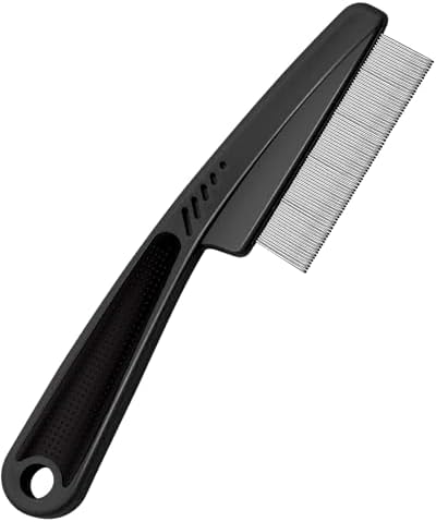 Amazon.com : ELFSKIK Stainless Steel Fine Tooth Dandruff Comb ...