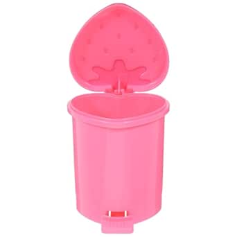 Amazon.com: Kichvoe Strawberry Trash Can Cute Trash Can Desktop Trash ...