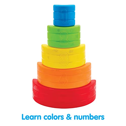 Snapklik.com : Musical Stack & Learn Rainbow - Stacking Activity Toy ...